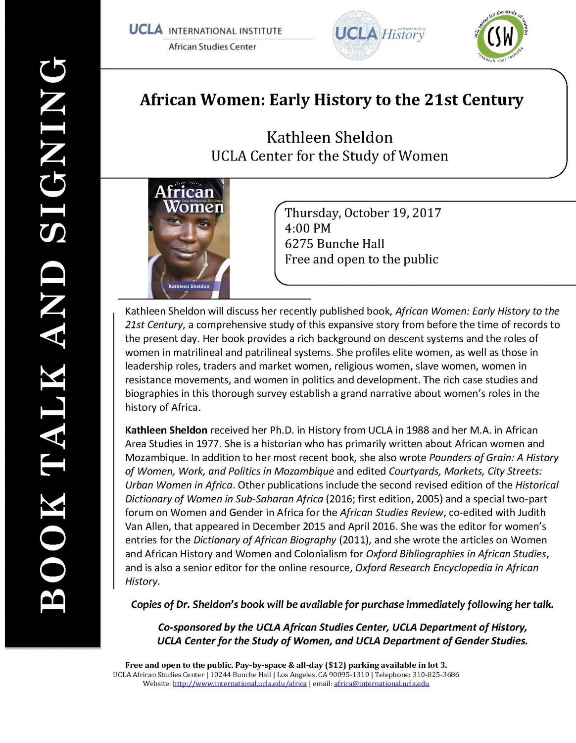 Kathleen Sheldon Book Talk, African Women: Early History to the 21st ...